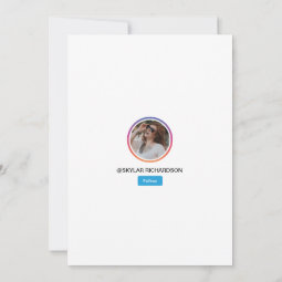 Graduate Fun Instagram Social Media Grad Party Invitation | Zazzle