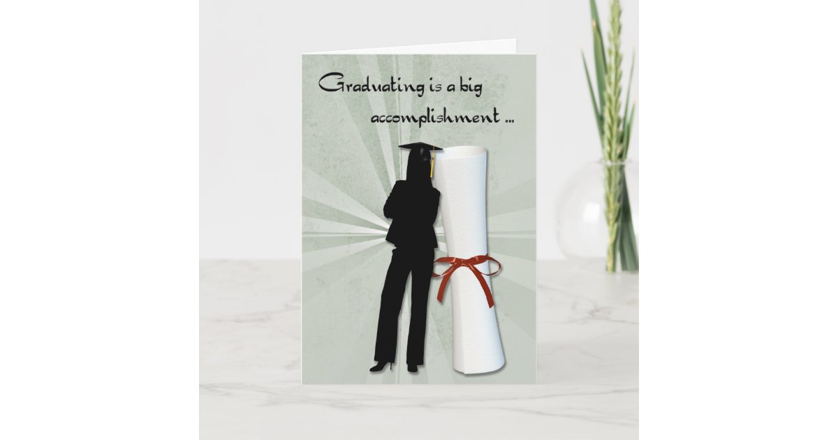 Graduate Girl Diploma Card | Zazzle