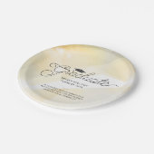 Graduate Gold Abstract with Bible Verse Paper Plates | Zazzle