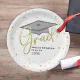 Graduate Gold Calligraphy Graduation Grad Cap Paper Plates | Zazzle