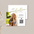 Graduate Graduation Cap Photo Party QR Code Business Card | Zazzle