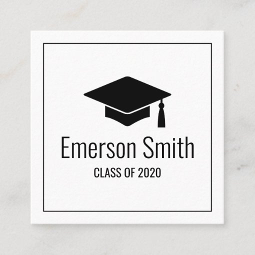 Graduate graduation name card modern | Zazzle