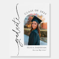 Graduate Graduation Party Welcome Sign with Photo | Zazzle