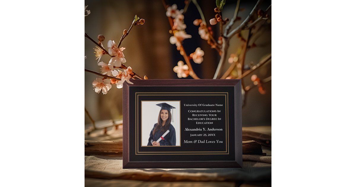 Graduate Graduation Photo School Award Plaque | Zazzle
