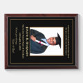 Graduate Graduation Photo School College Gold Award Plaque | Zazzle