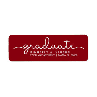 Graduation Shipping, Address, & Return Address Labels | Zazzle