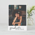 Graduate Handwritten Script Modern Photo Invitation | Zazzle