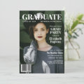 Graduate Magazine Cover Photo Graduation Party Invitation | Zazzle