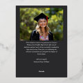 Graduate Modern Elegant Senior Photo Graduation Foil Invitation | Zazzle