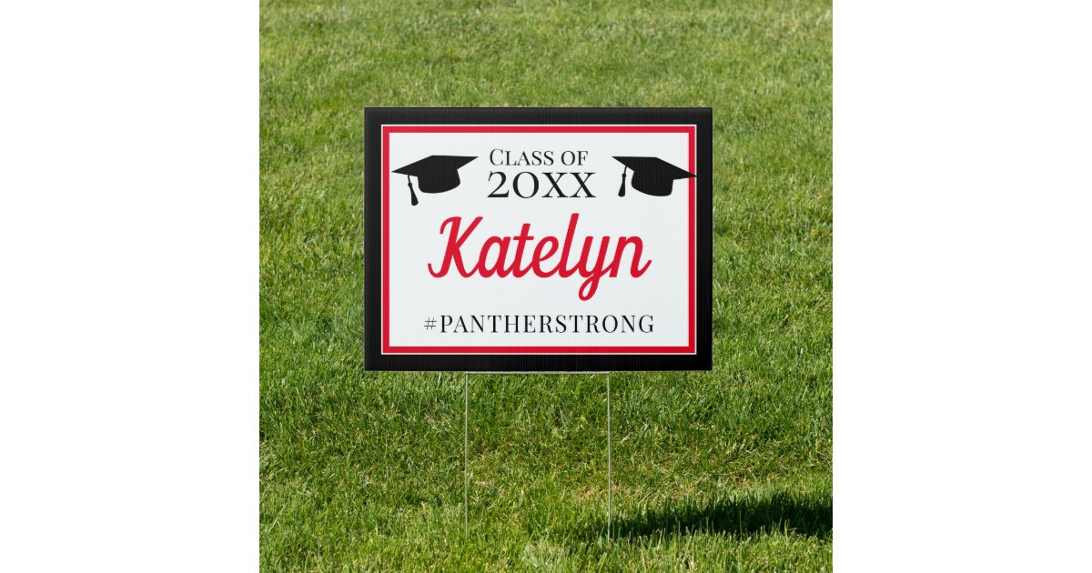Graduate Name 2020 Outdoor Graduation Yard Sign | Zazzle