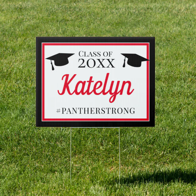 Graduate Name 2020 Outdoor Graduation Yard Sign | Zazzle