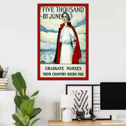 Graduate Nurses ~ Vintage Nurse Poster | Zazzle