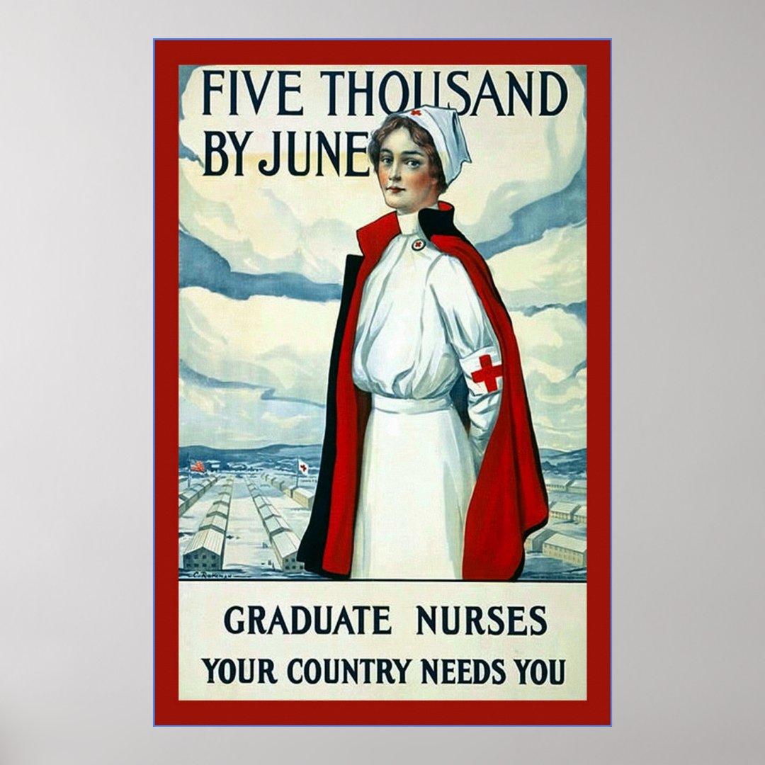 Graduate Nurses ~ Vintage Nurse Poster | Zazzle