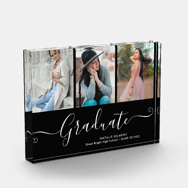 Graduate Photo Collage Graduation Photo Block | Zazzle