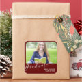 Graduate photo Cute Class of 2023 Graduation party Square Sticker | Zazzle