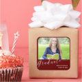 Graduate photo Cute Class of 2023 Graduation party Square Sticker | Zazzle