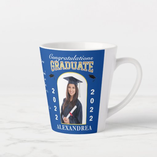 Graduate Photo Graduation Congratulations Custom Latte Mug | Zazzle