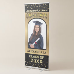Graduate Photo Graduation Congratulations Custom Retractable Banner ...