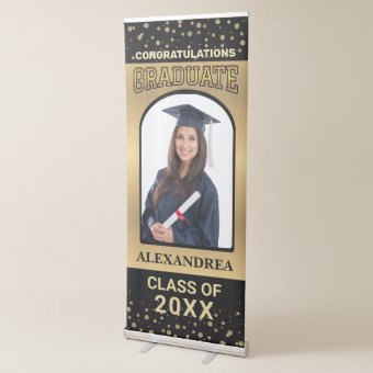 Graduate Photo Graduation Congratulations Custom Retractable Banner ...