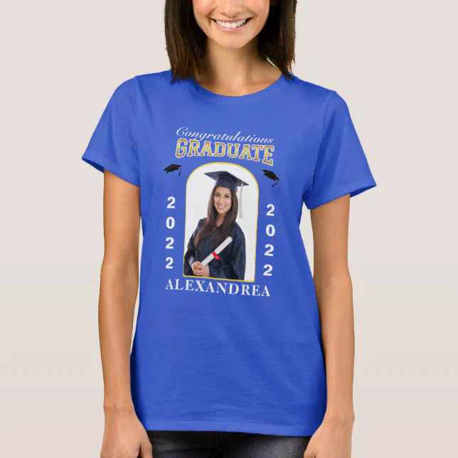 Graduate Photo Graduation Congratulations Custom T-Shirt | Zazzle