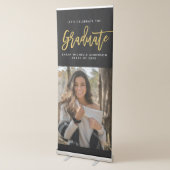 Graduate Photo Graduation Party Retractable Banner | Zazzle