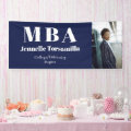 Graduate Photo MBA Graduation Banner | Zazzle