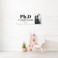Graduate Photo PhD Graduation Banner | Zazzle