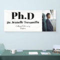 Graduate Photo PhD Graduation Banner | Zazzle