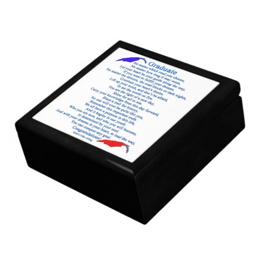 Graduate Poem Gift Box | Zazzle