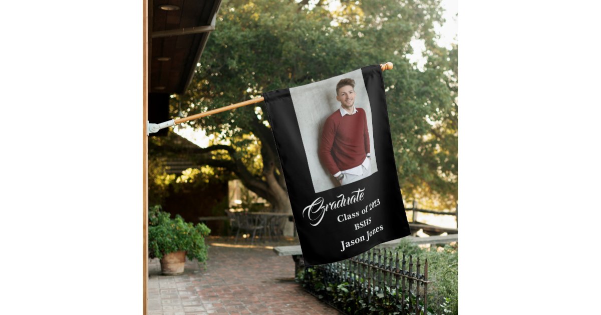 Graduate Pole Flag | Zazzle