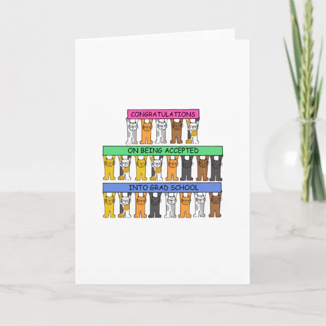 Graduate School Acceptance Congratulations Card | Zazzle