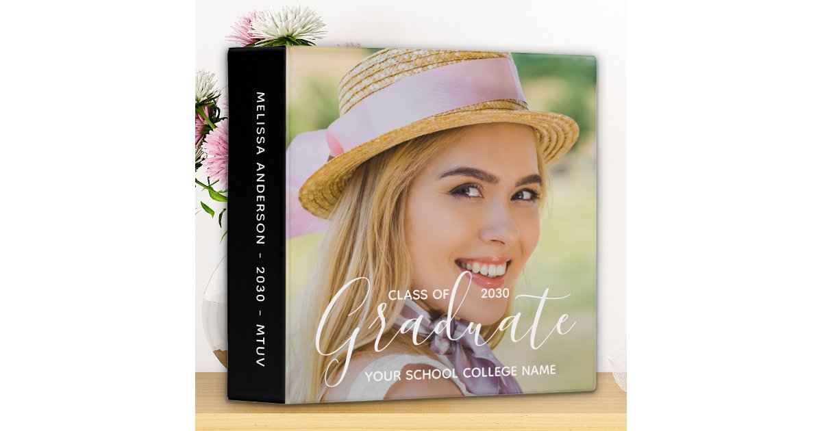 Graduate Scrapbook Photo Album Graduation 3 Ring Binder | Zazzle