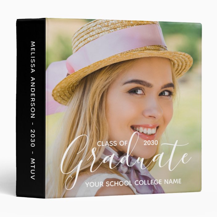 Graduate Scrapbook Photo Album Graduation 3 Ring Binder | Zazzle.com