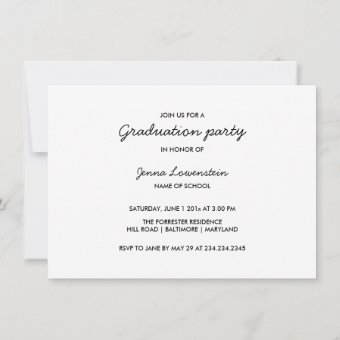 Graduate Script Three Photos Graduation Party Invi Invitation | Zazzle