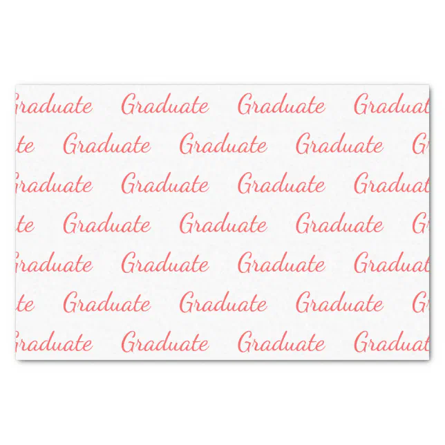 Graduate Simple Modern Graduation Tissue Paper | Zazzle
