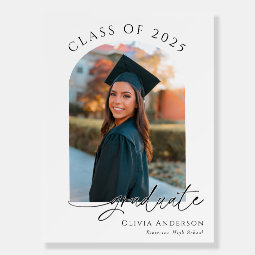 Graduate Welcome Sign with Photo | Zazzle