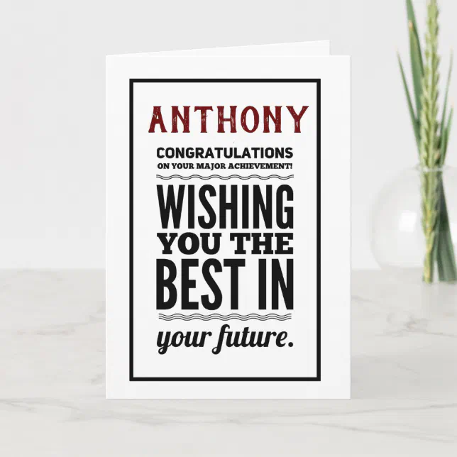 Graduate Wish Best Congratulations Card | Zazzle
