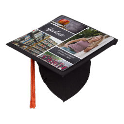 Graduating Class Photo block Collage Graduation Cap Topper | Zazzle