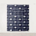 Graduation 2021 Navy Blue School Photo Op Backdrop | Zazzle