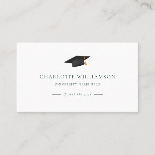 Graduation 2024 Modern Graduate Business Card | Zazzle
