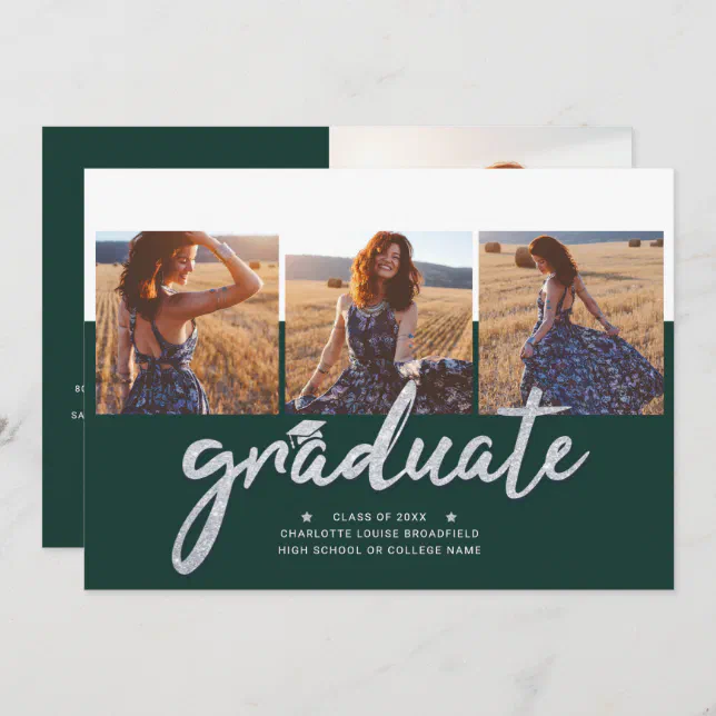 Graduation 2024 Photo Collage Grad Party Invitation | Zazzle