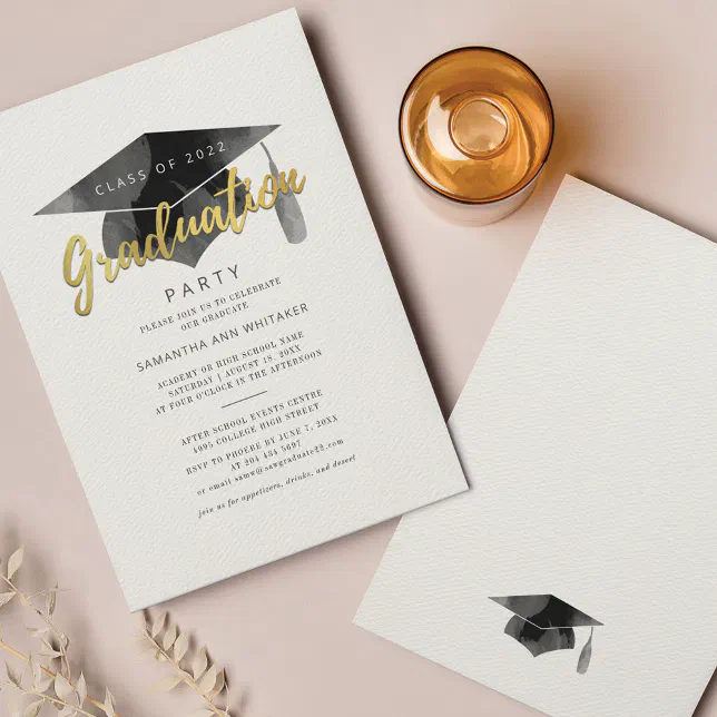 Graduation 2025 Minimalist Grad Party Invitation | Zazzle
