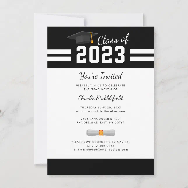 Graduation 2025 Modern Grad Party Invitation | Zazzle