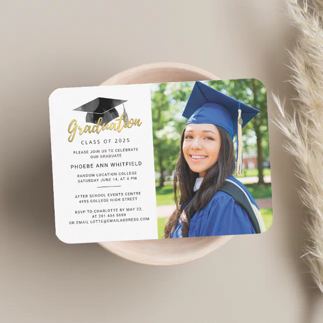Graduation 2025 Photo Party Invitation | Zazzle