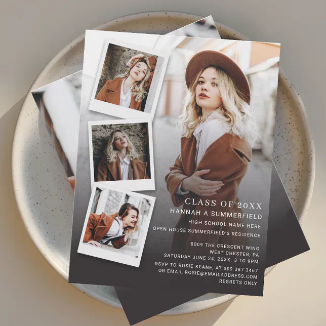 Graduation 2026 Open House Photos Grad Party Invitation | Zazzle