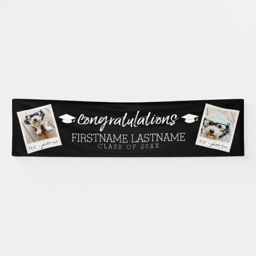 Graduation 2 Photo - congratulations graduate Banner | Zazzle