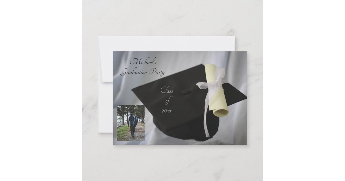 Graduation 2 Photo Invitation | Zazzle