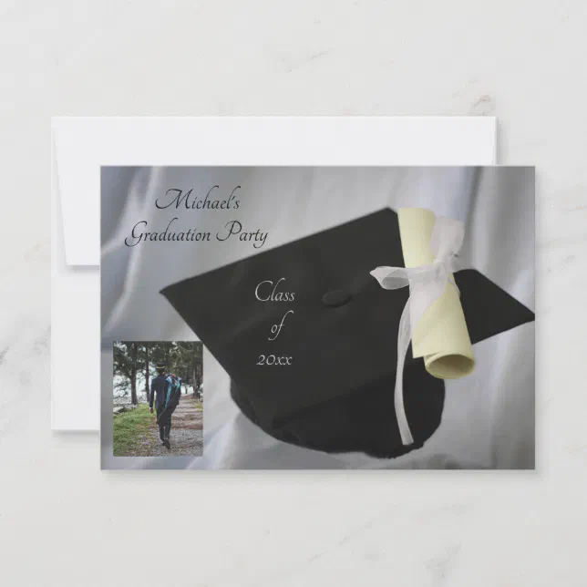 Graduation 2 Photo Invitation | Zazzle