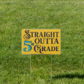 Graduation 5th Grade School Promotion Sign | Zazzle