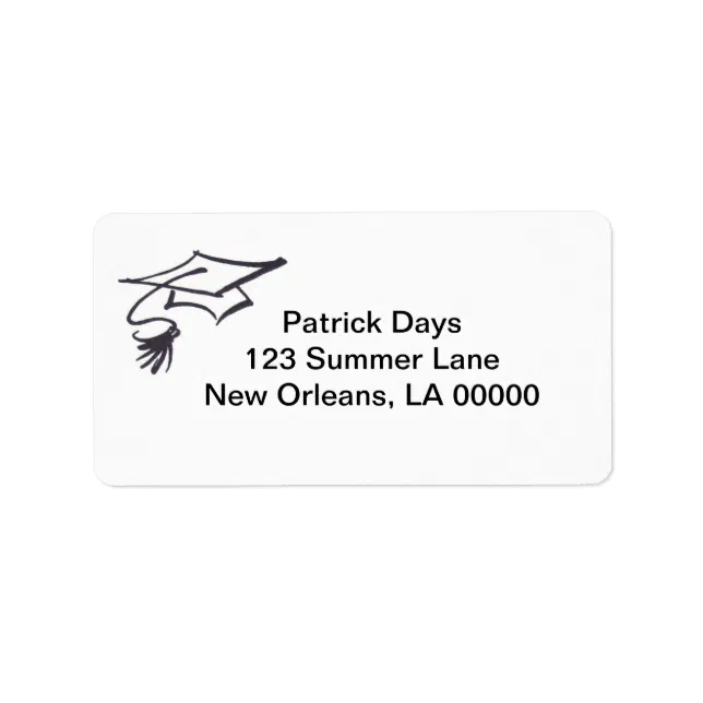 Graduation address labels | Zazzle